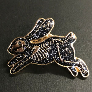 Jewelry | Halloween Skeleton Rabbit Enamel Pin Brooch Tack | Poshmark